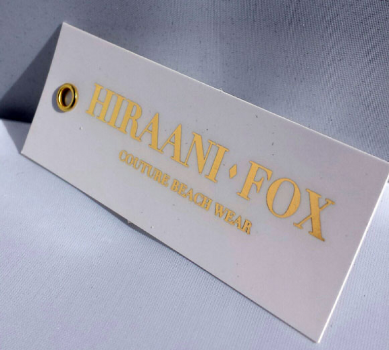 custom printed foil hang tag swing tickets tags clothing product